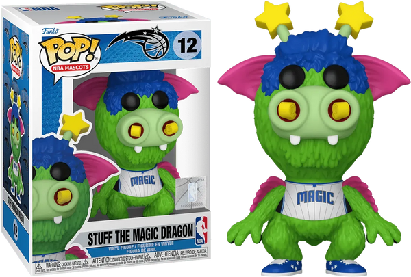 NBA Basketball: Mascots - Stuff the Magic Dragon Orlando Magic Pop! Vi