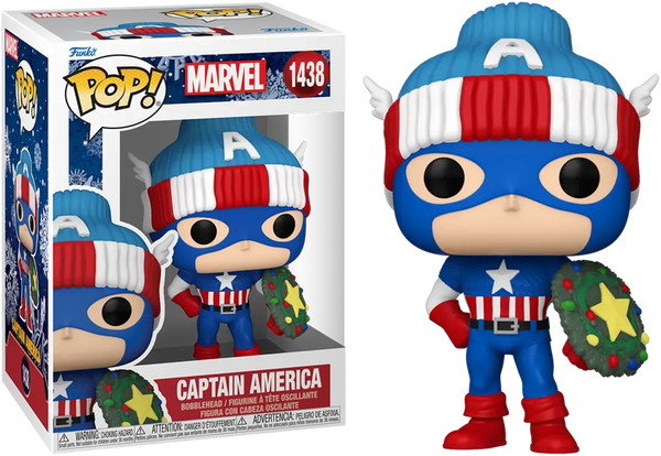 Marvel - Captain America (Holiday) Pop! Vinyl - Titan Pop Culture