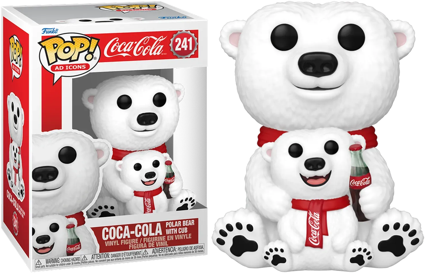 Ad Icons - Coca-Cola Polar Bear with Cub Pop! Viny