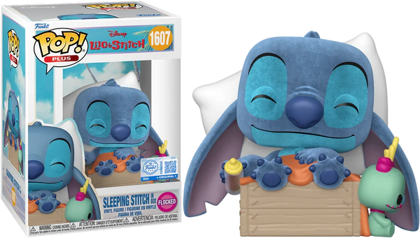 Lilo & Stitch - Sleeping Stitch in Box US Exclusive Flocked Pop! Plus