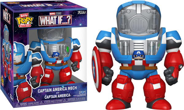 What If...? - Captain America Mech with Captain America Bitty Pop! Bot