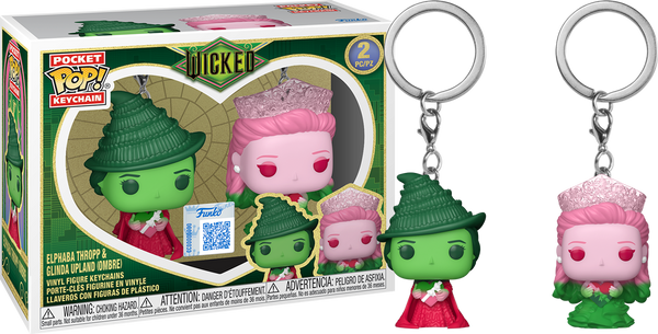 Wicked (2024) - Glinda & Elphaba (Ombre) Pop! Keychain 2-Pack