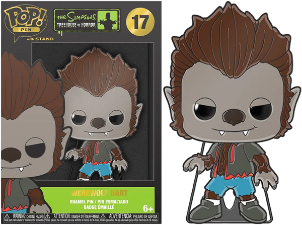 The Simpsons - Werewolf Bart (with chase)vEnamel Pop! Pin