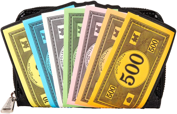 Monopoly 90th - Money Glitter Zip Around Wallet